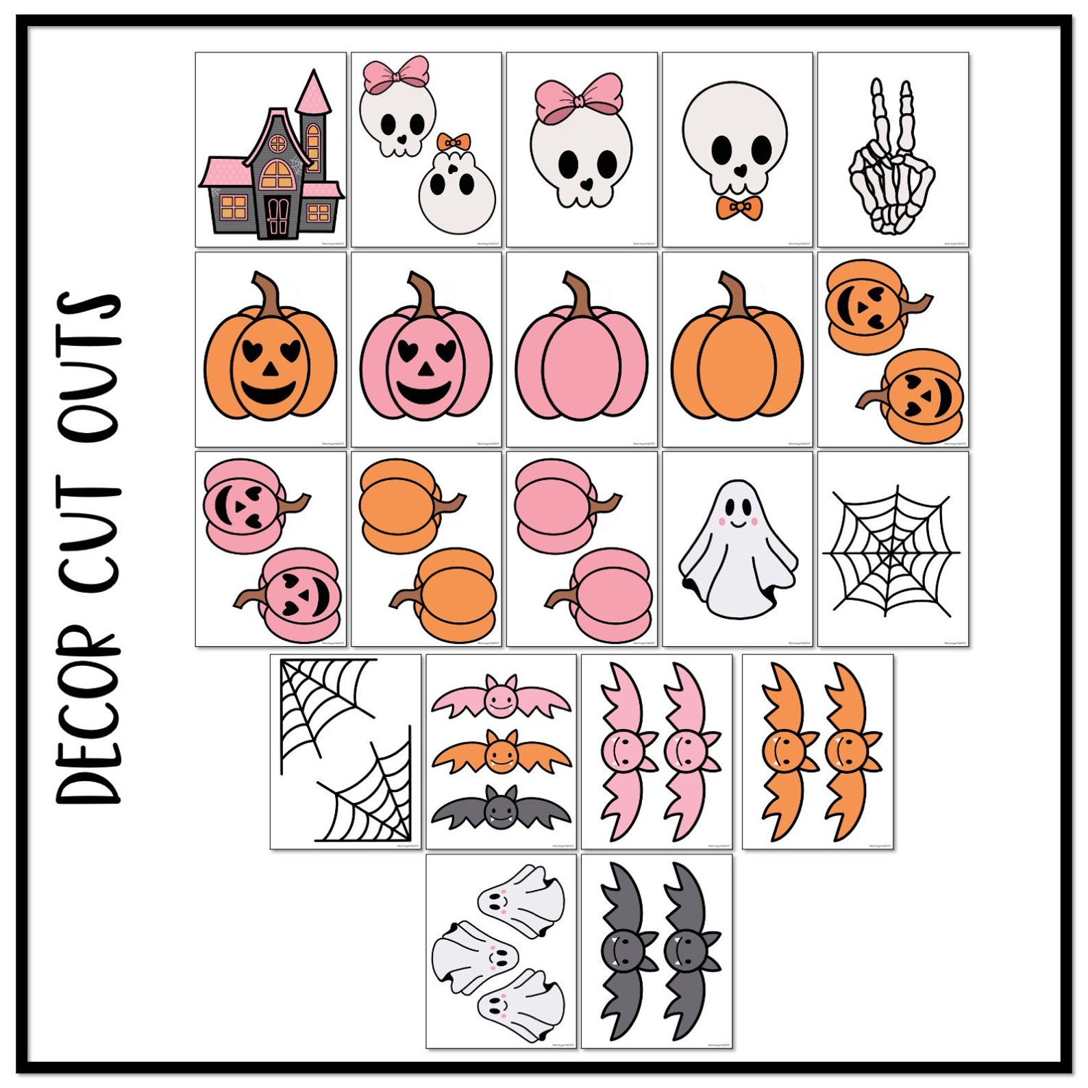 Halloween Bulletin Board Kit, Classroom Decor - Etsy