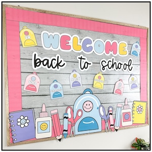 Back to School Bulletin Board, Bright Classroom Decor - Etsy