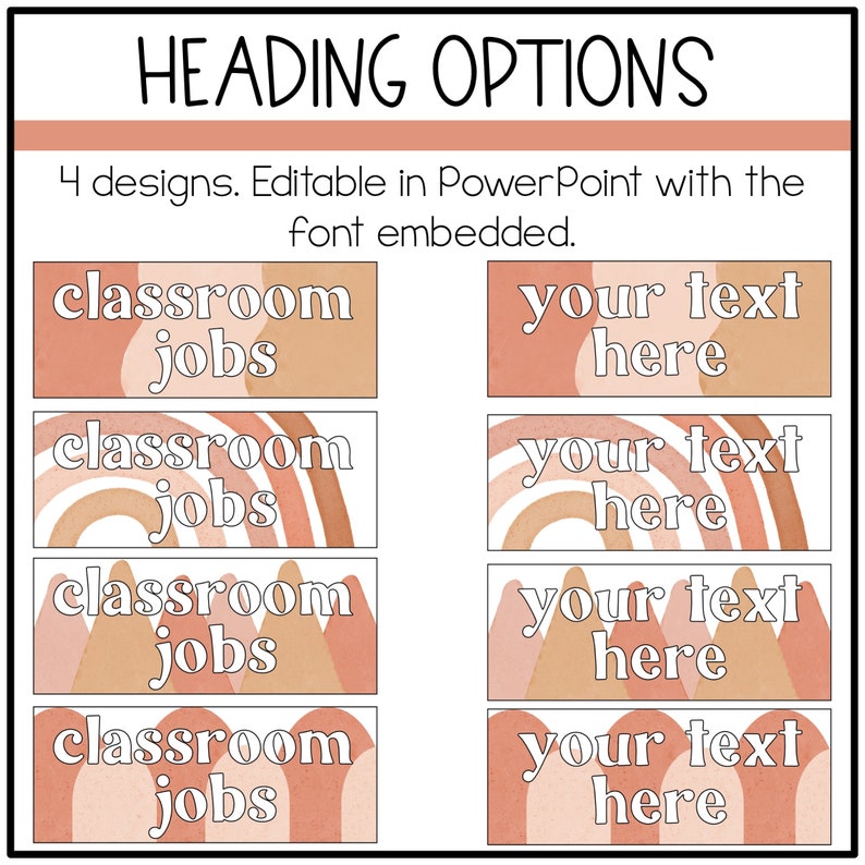 Boho Neutrals Classroom Decor Classroom Jobs for Students - Etsy