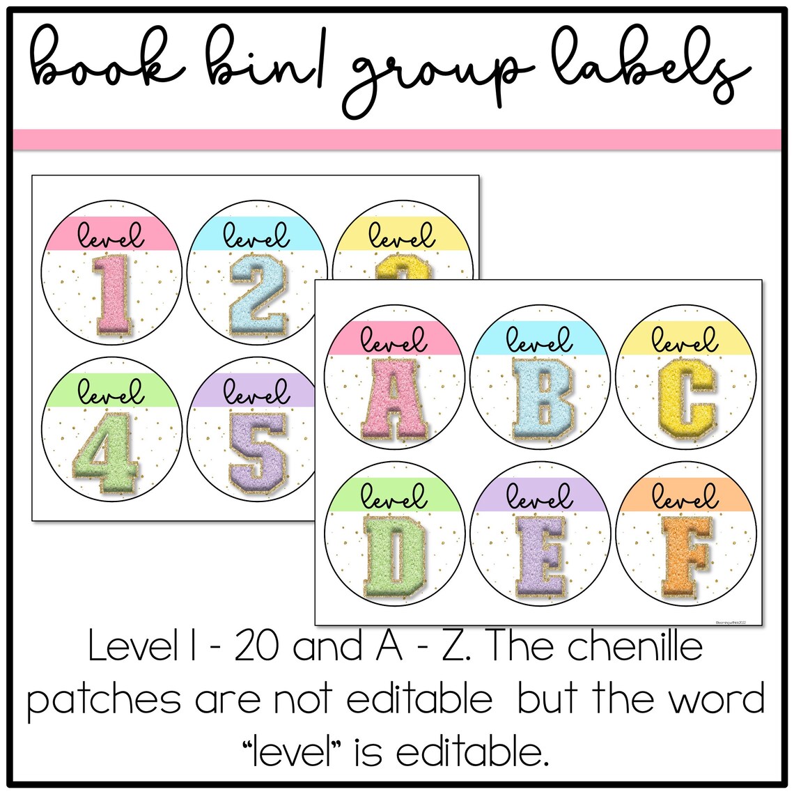 Retro Pastel Name Tags Classroom Labels Editable - Etsy