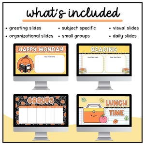 Fall Slides With Timers | Composition Notebook Decor | Powerpoint Canva ...