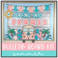 Summer Vibes Bulletin Board Kit: End of Year Classroom Decor (printable ...