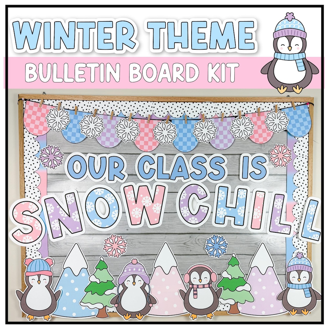 Winter Bulletin Board Kit | Classroom Decor | January Classroom Decor ...