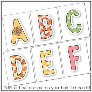 Thanksgiving Bulletin Board Letters | A - Z, Letters and Numbers ...