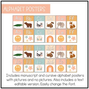 Boho Retro Classroom Decor Bundle | Editable | Groovy | Daisy | Rainbow ...