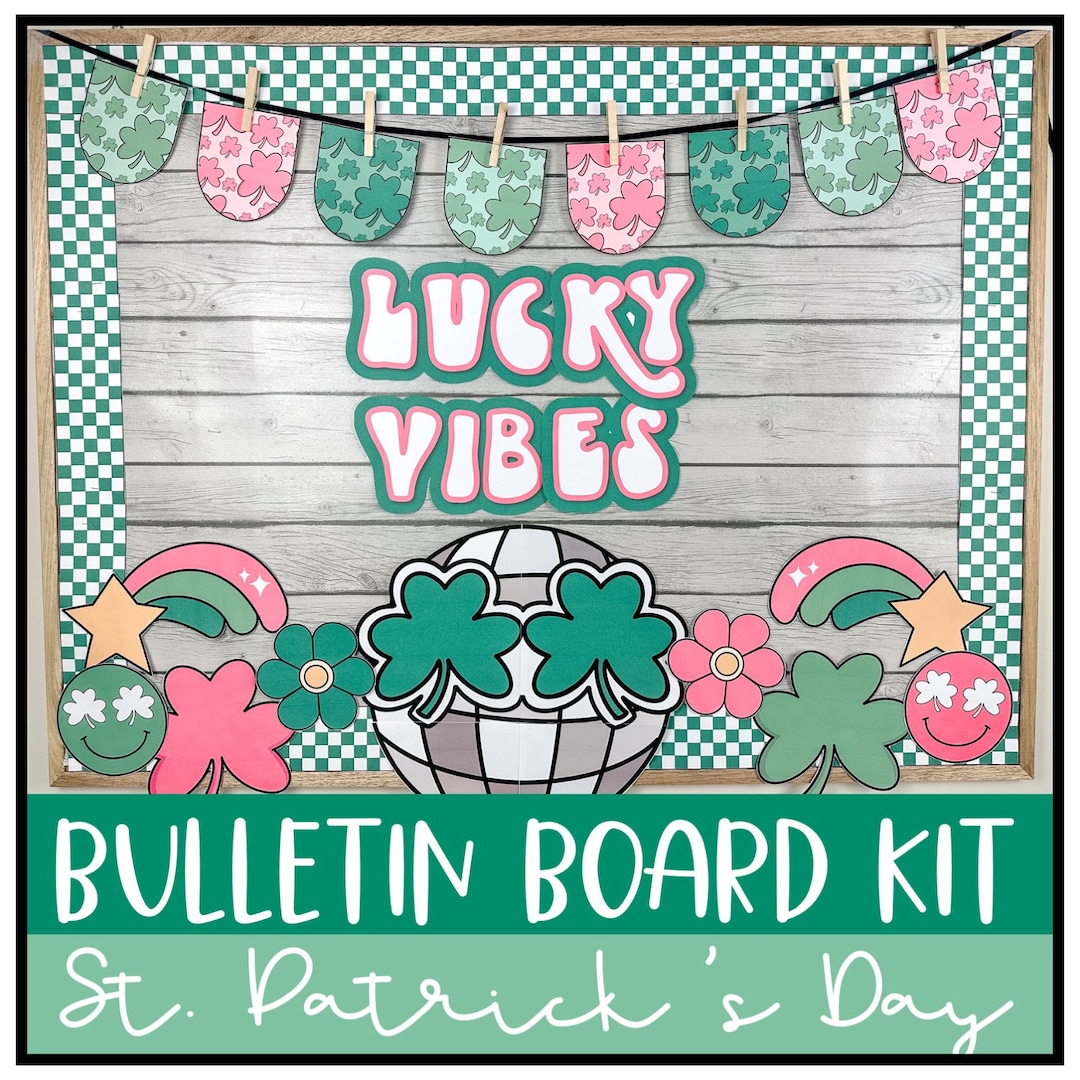 St. Patrick's Day Bulletin Board, Printable St. Patty's Day Classroom ...