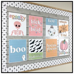 Halloween Classroom Posters | Classroom Decor | Retro - Etsy