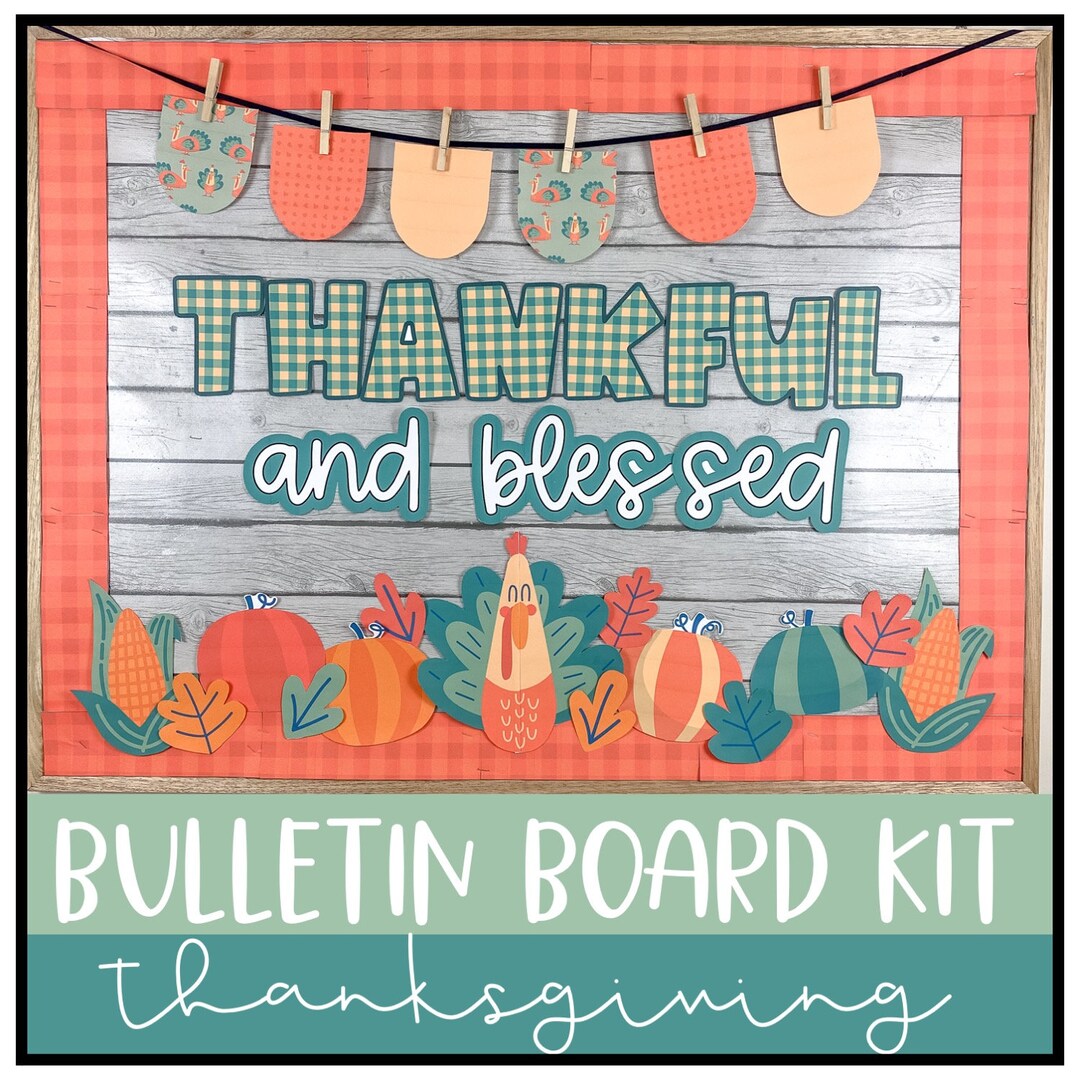 Thanksgiving Bulletin Board Kit, Classroom Decor - Etsy