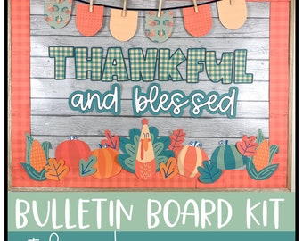 Thanksgiving Bulletin Board Kit, Classroom Decor - Etsy