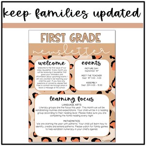 Modern Leopard Classroom Newsletter, Cheetah Classroom Decor ...