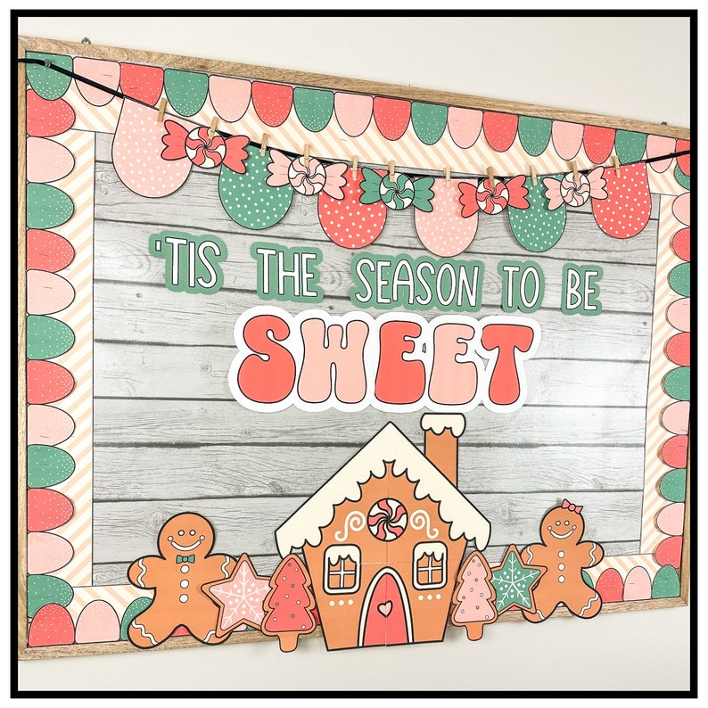 Christmas Bulletin Board Kit, Classroom Decor - Etsy