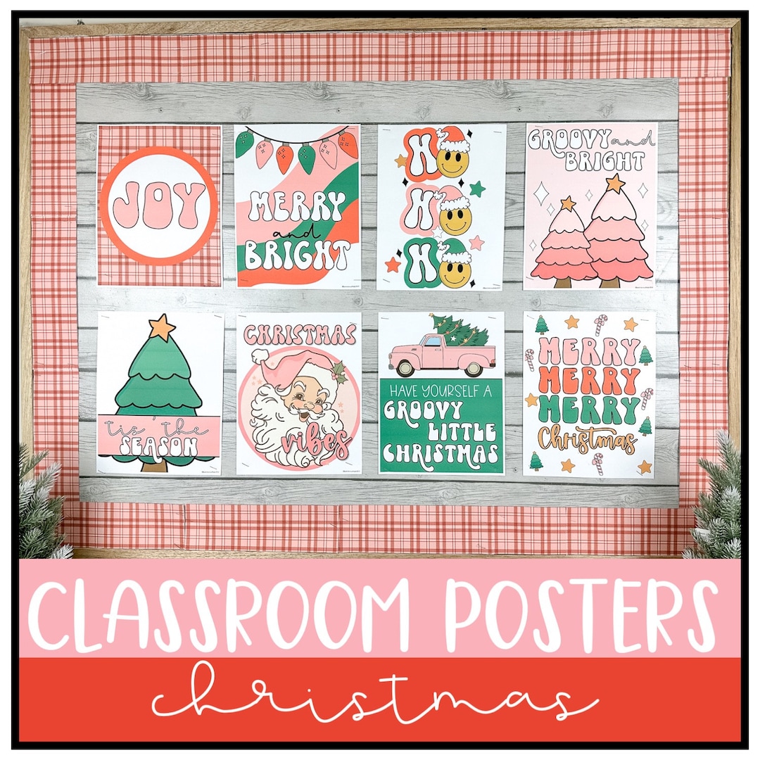 Christmas Classroom Posters | Classroom Decor | Retro - Etsy