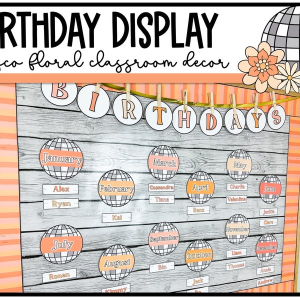 Classroom Birthday Board - Etsy