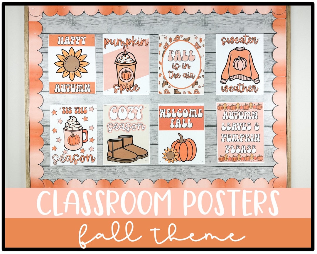 Fall Classroom Posters Classroom Decor - Etsy