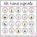 Hand Signals Posters | Composition Notebook Classroom Decor | Editable ...