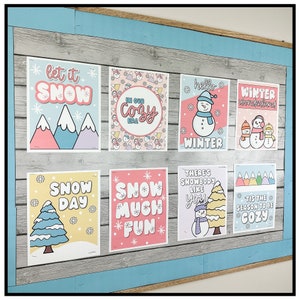 Winter Classroom Posters, Classroom Decor - Etsy Canada