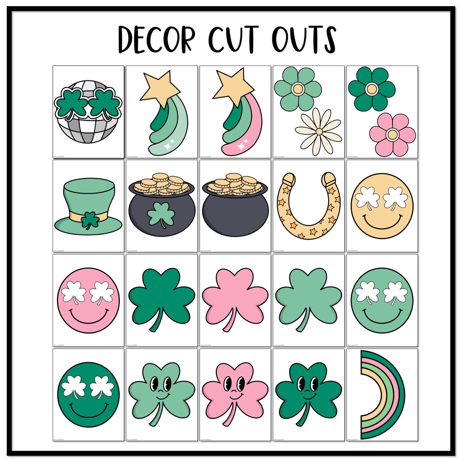 St. Patrick's Day Bulletin Board Printable St. - Etsy