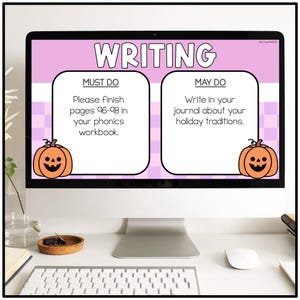 Halloween Classroom Slides | Powerpoint and Google Slides | Fall Decor ...