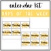 Bee Classroom Decor Calendar Pocket Chart Editable - Etsy