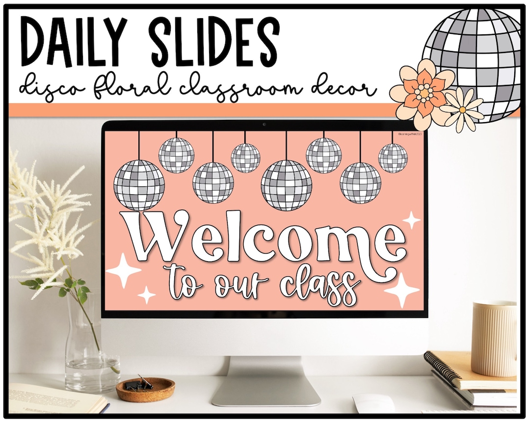 Retro Groovy Powerpoint and Google Slides™ Templates for Teachers With ...