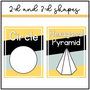 Bee Classroom Decor | Shape and Color Posters | Editable - Etsy