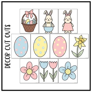 Easter Bulletin Board Kit, Classroom Decor - Etsy