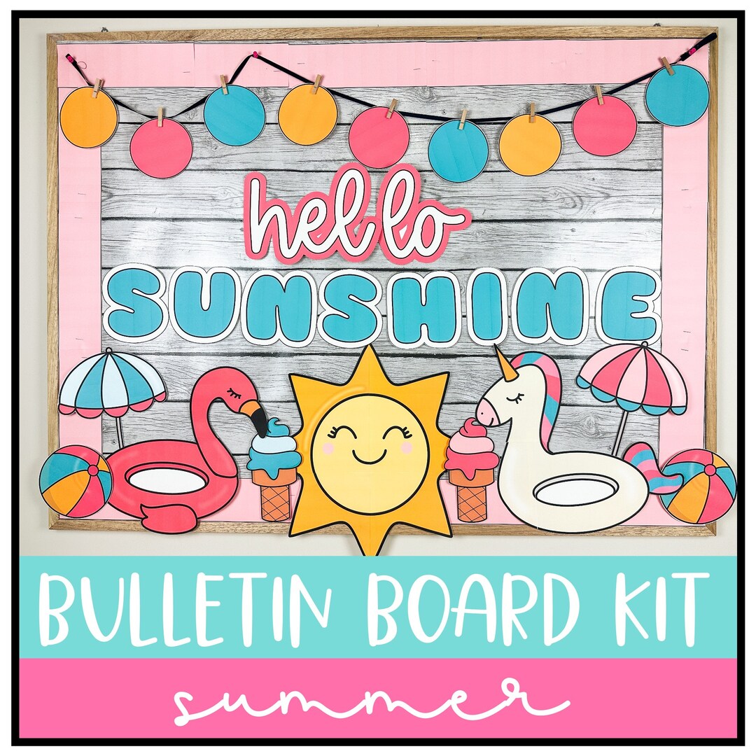 Summer Bulletin Board Kit, Classroom Decor, End of the Year - Etsy