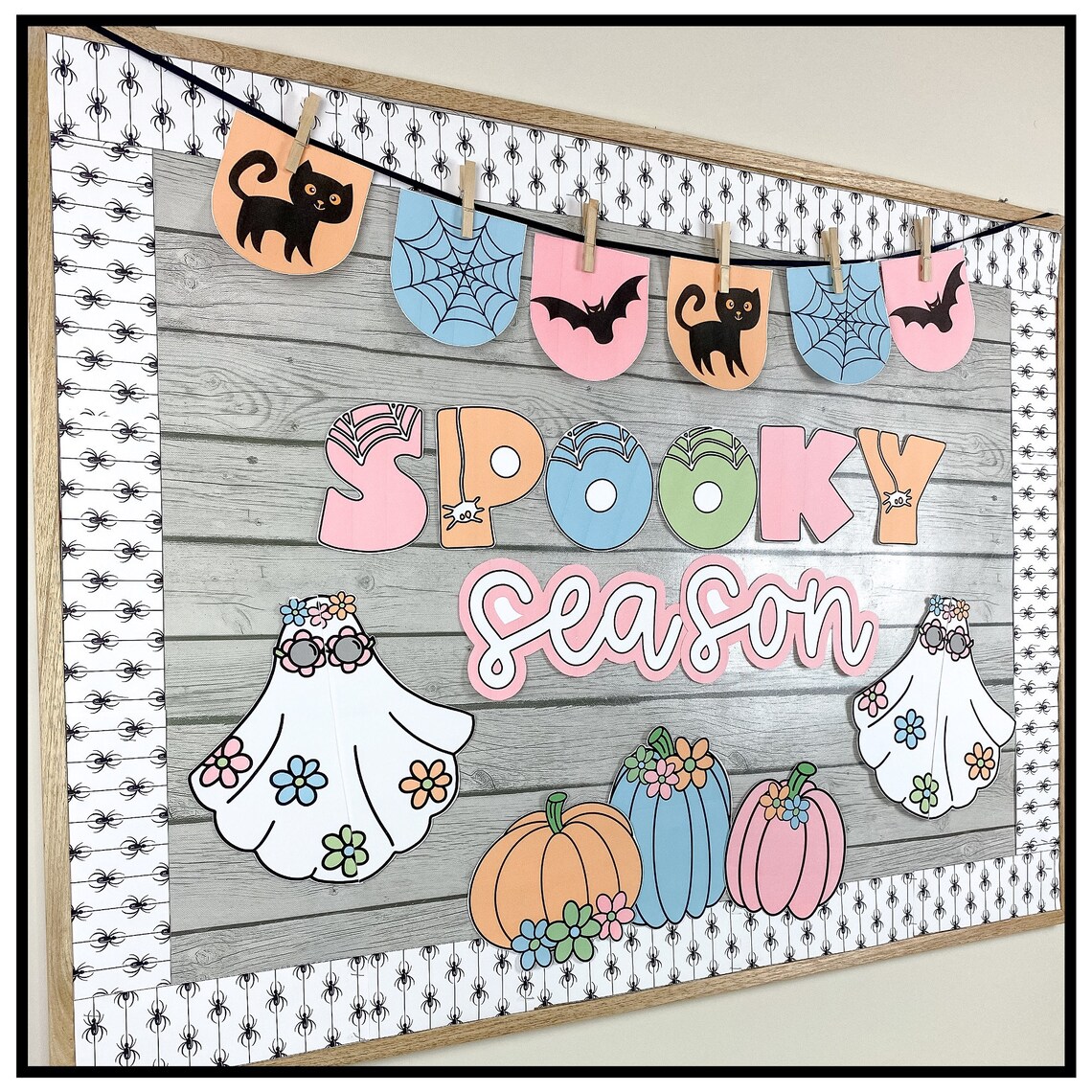 Halloween Bulletin Board Kit Classroom Decor Retro - Etsy