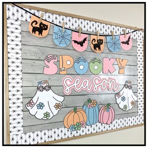 Halloween Bulletin Board Kit | Classroom Decor | Retro - Etsy