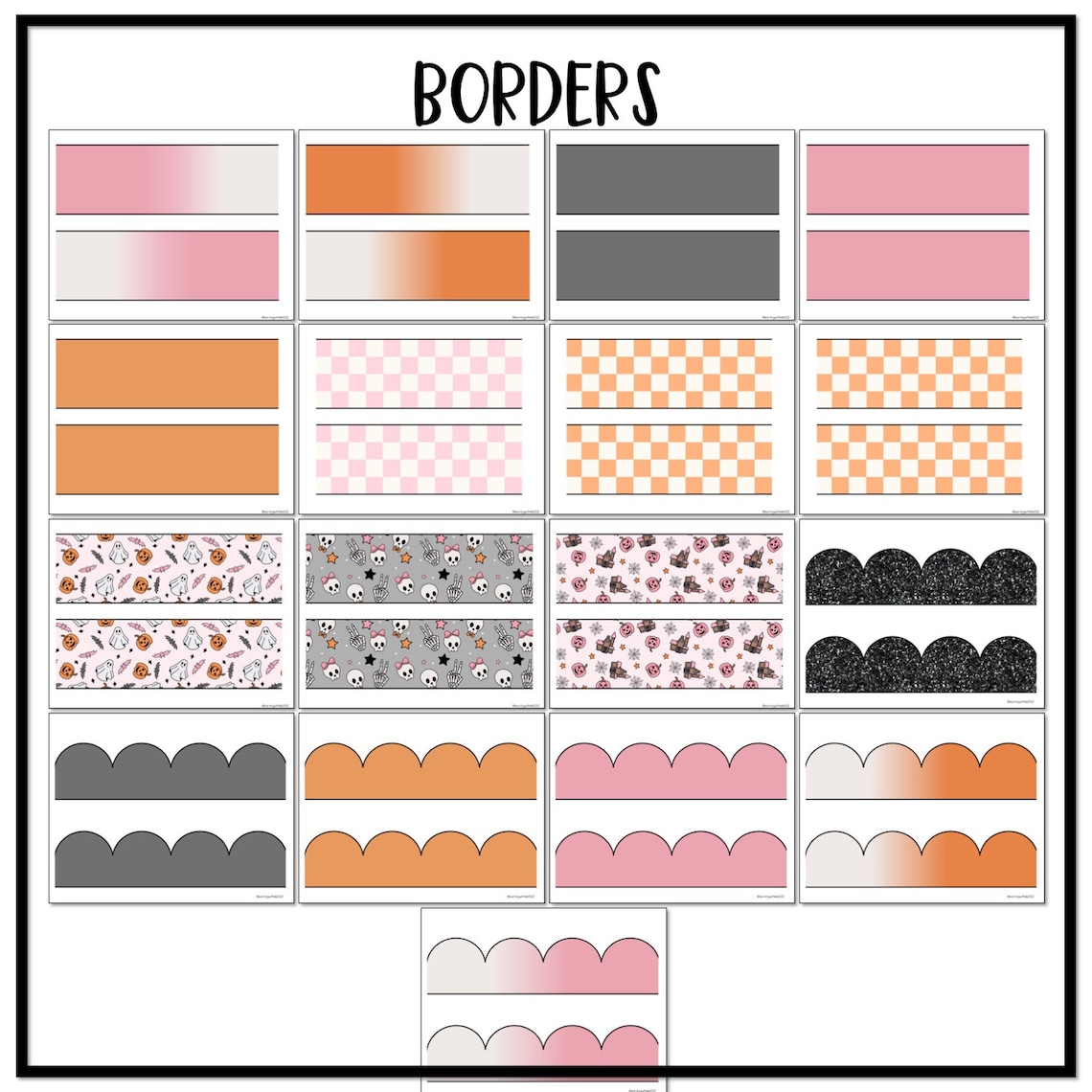 Halloween Bulletin Board Kit, Classroom Decor - Etsy