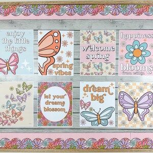 Spring Classroom Posters April Bulletin Board Butterfly - Etsy