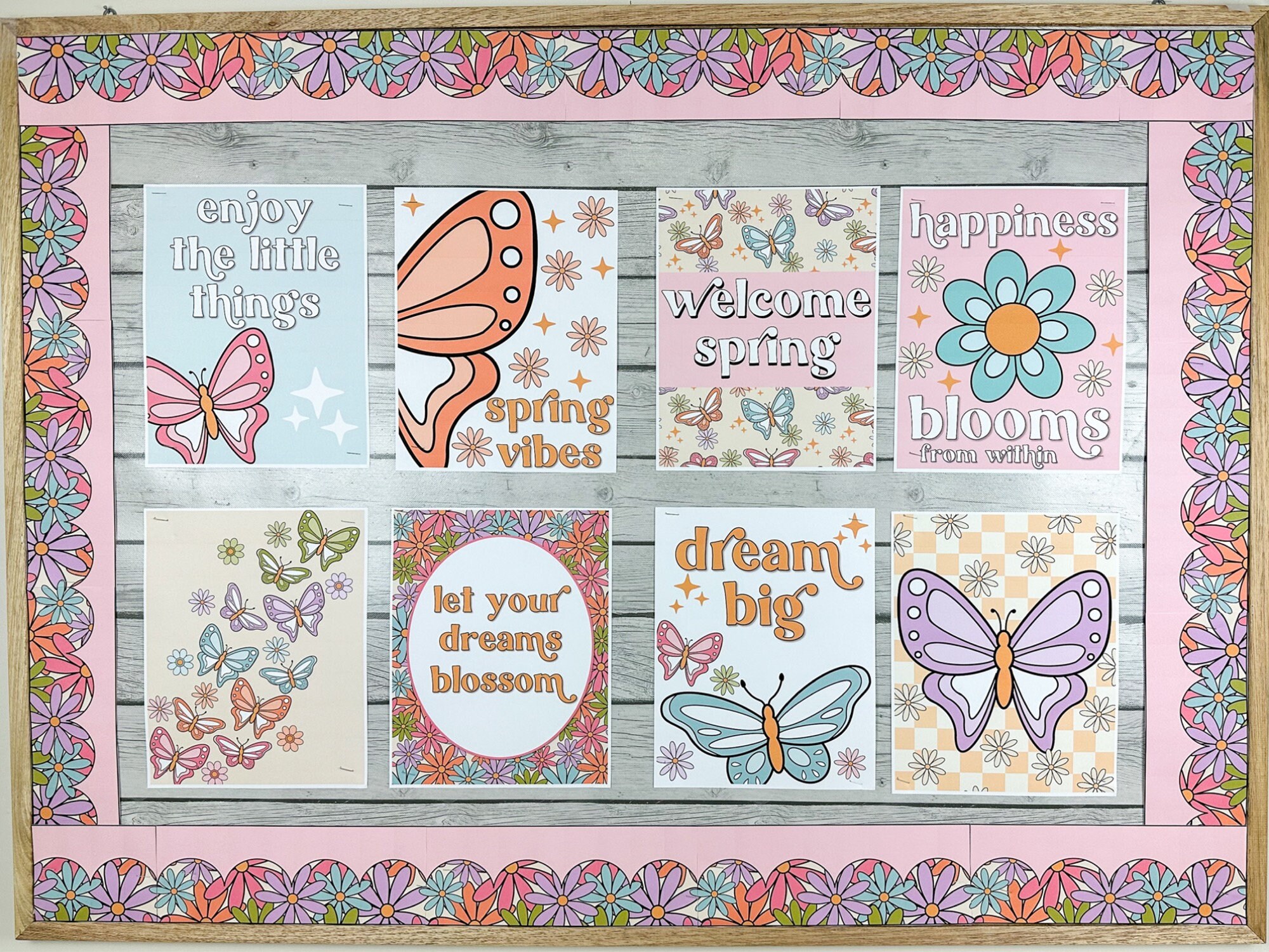 Spring Classroom Posters April Bulletin Board Butterfly - Etsy