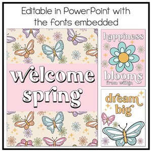 Spring Classroom Posters, April Bulletin Board, Butterfly Classroom ...