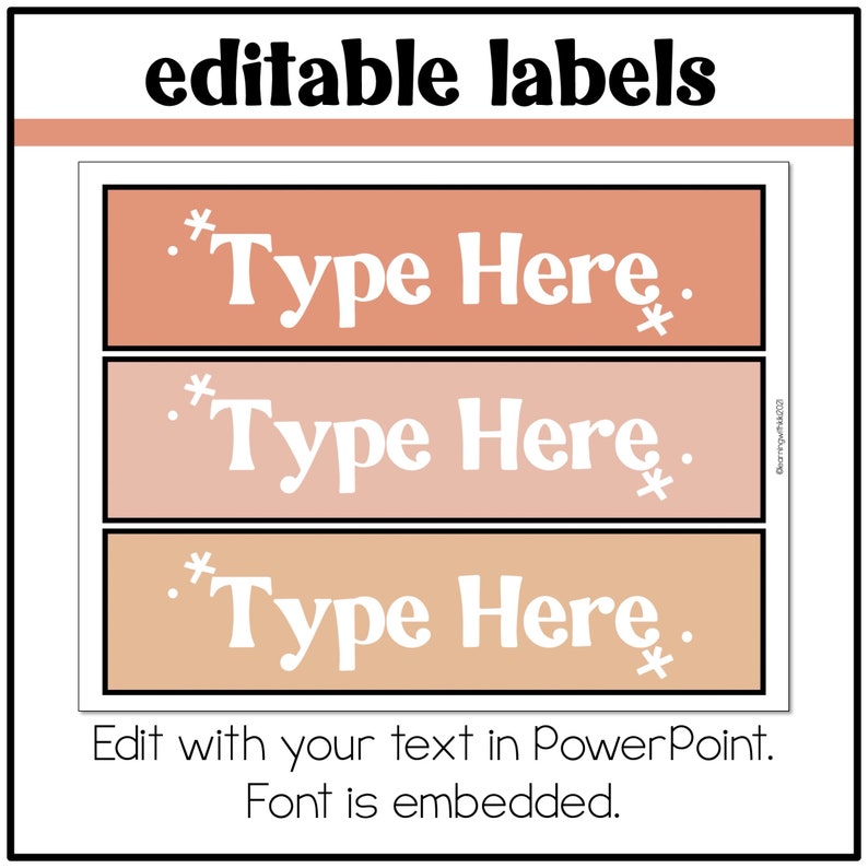 Boho Neutrals 10 Drawer Rolling Cart Labels Teacher Cart | Etsy