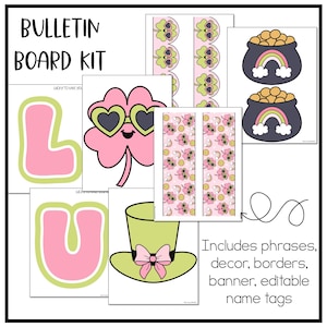 St. Patrick's Day Bulletin Board, Printable St. Patty's Day Classroom ...