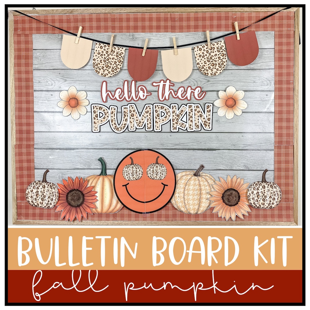 Fall Bulletin Board Kit | Classroom Decor | Retro - Etsy