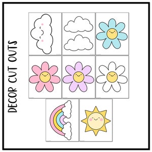 Back to School Bulletin Board | Pastel Classroom Decor| Rainbow | Cloud ...