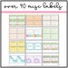 Retro Pastel Name Tags | Classroom Labels | Editable - Etsy