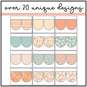 Boho Retro Banner | Bunting | Bulletin Board | Daisy Classroom Decor - Etsy