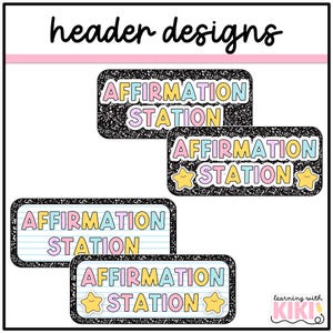 Composition Notebook Classroom Decor Affirmation Station | Mirror ...