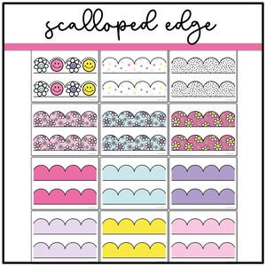 Happy Brights Bulletin Board Borders, Smile Face Daisy, Bright ...