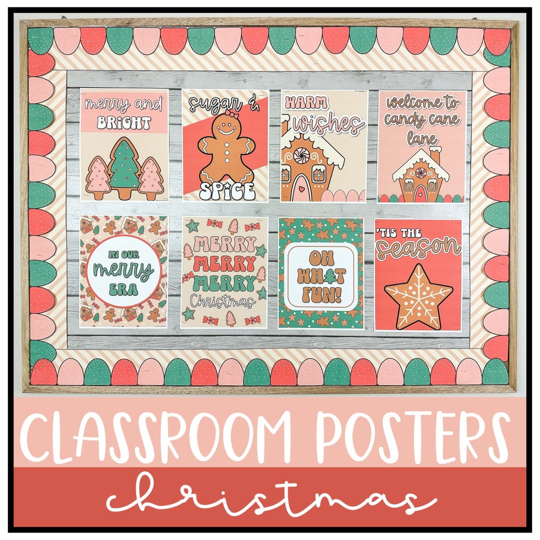 Christmas Classroom Posters, Classroom Decor - Etsy