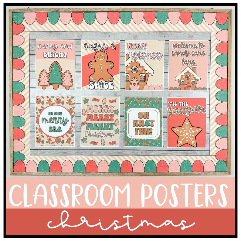 Christmas Classroom Posters, Classroom Decor - Etsy