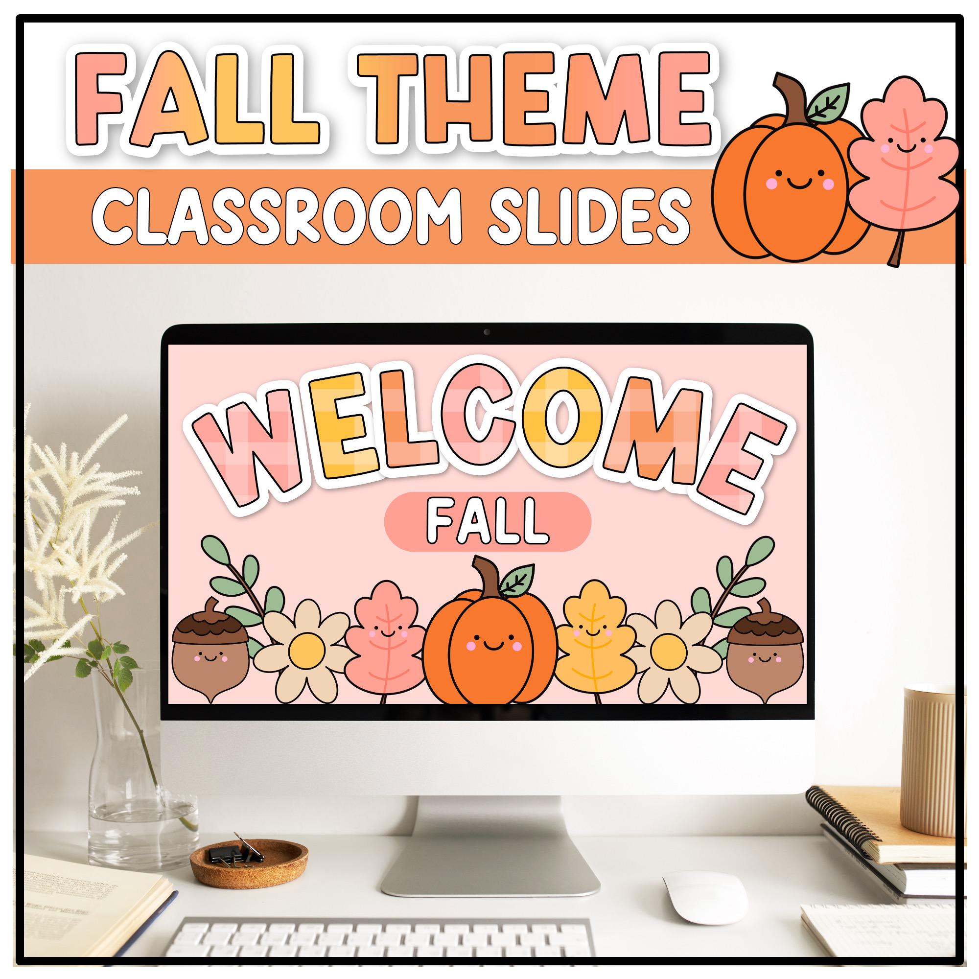 Fall Classroom Slides | Powerpoint and Google Slides | Fall Decor ...