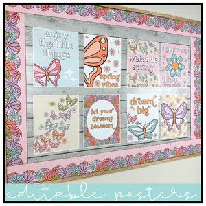 Spring Classroom Decor Bundle, Bulletin Board, Posters, Classroom ...