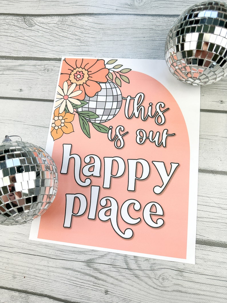 Disco Floral Classroom Posters, Inspirational, Disco Groovy Classroom ...
