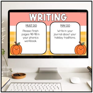 Fall Classroom Slides | Powerpoint and Google Slides | Fall Decor ...