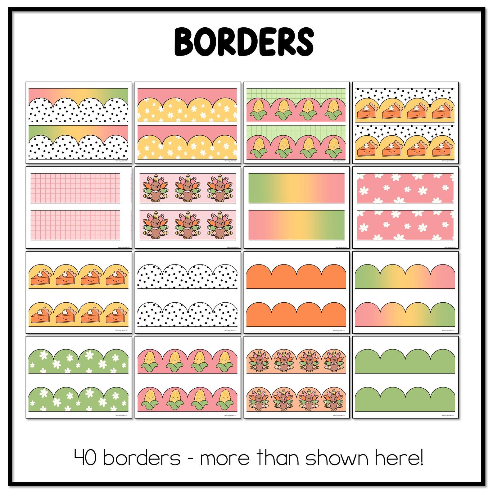 Thanksgiving Bulletin Board Kit, Classroom Decor, November Bulletin ...