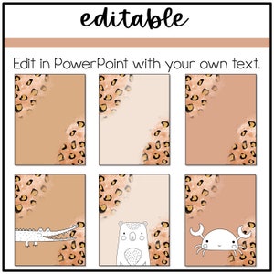 Modern Leopard, Alphabet Posters, Cheetah Classroom Decor, Editable - Etsy