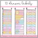 Pastel 10 and 12 Drawer Rolling Cart Labels Teacher Cart Classroom ...